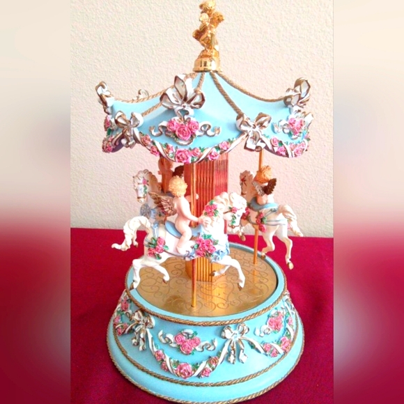 Franklin Mint | Art | Vintagemusical Carousel Of Love Judith Winslow ...